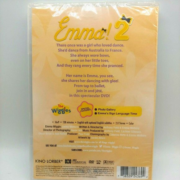 Media | Emma 2 Dance Spectacular The Wiggles Dvd Sealed | Poshmark